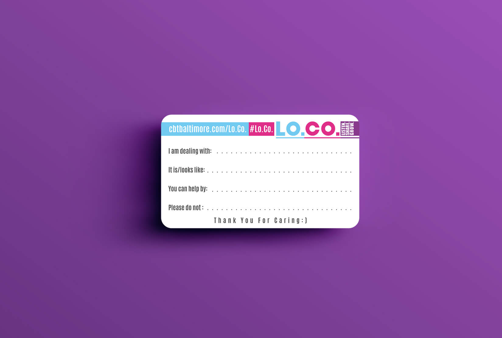Lo.Co (Know You Know) Cards | CBT Baltimore